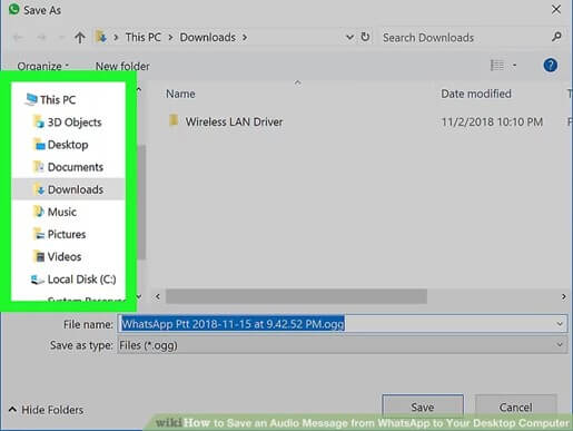 How To Download And Save Audio Files From WhatsApp To PC