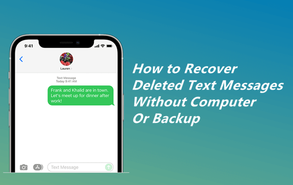 How To Recover Deleted Text Messages IPhone Without Backup iOS 17 Support 