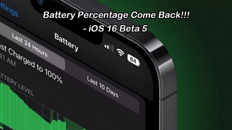 iOS 16 Beta 6 New Features - Battery Percentage Tweaks!